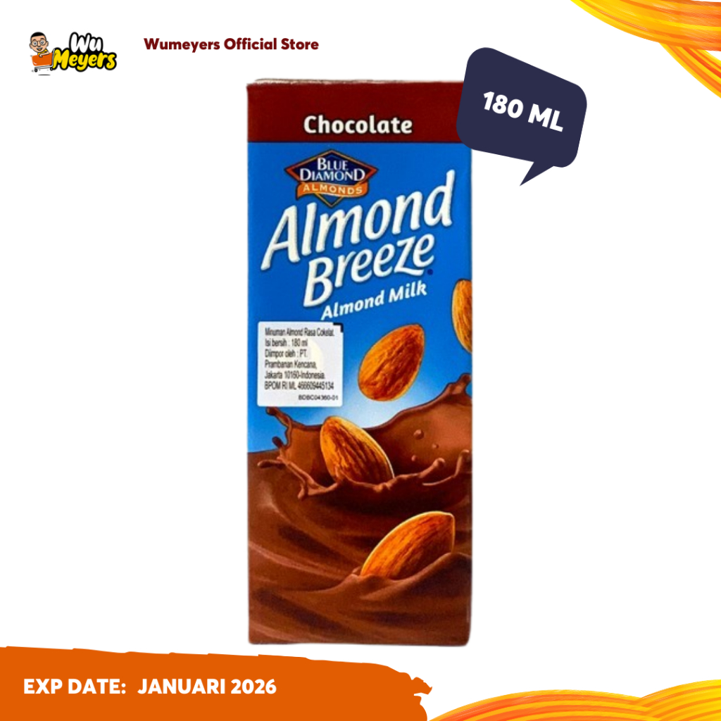 Jual Blue Diamond Almond Breeze Almond Milk Chocolate 180ml - Susu Almond Coklat | Shopee Indonesia