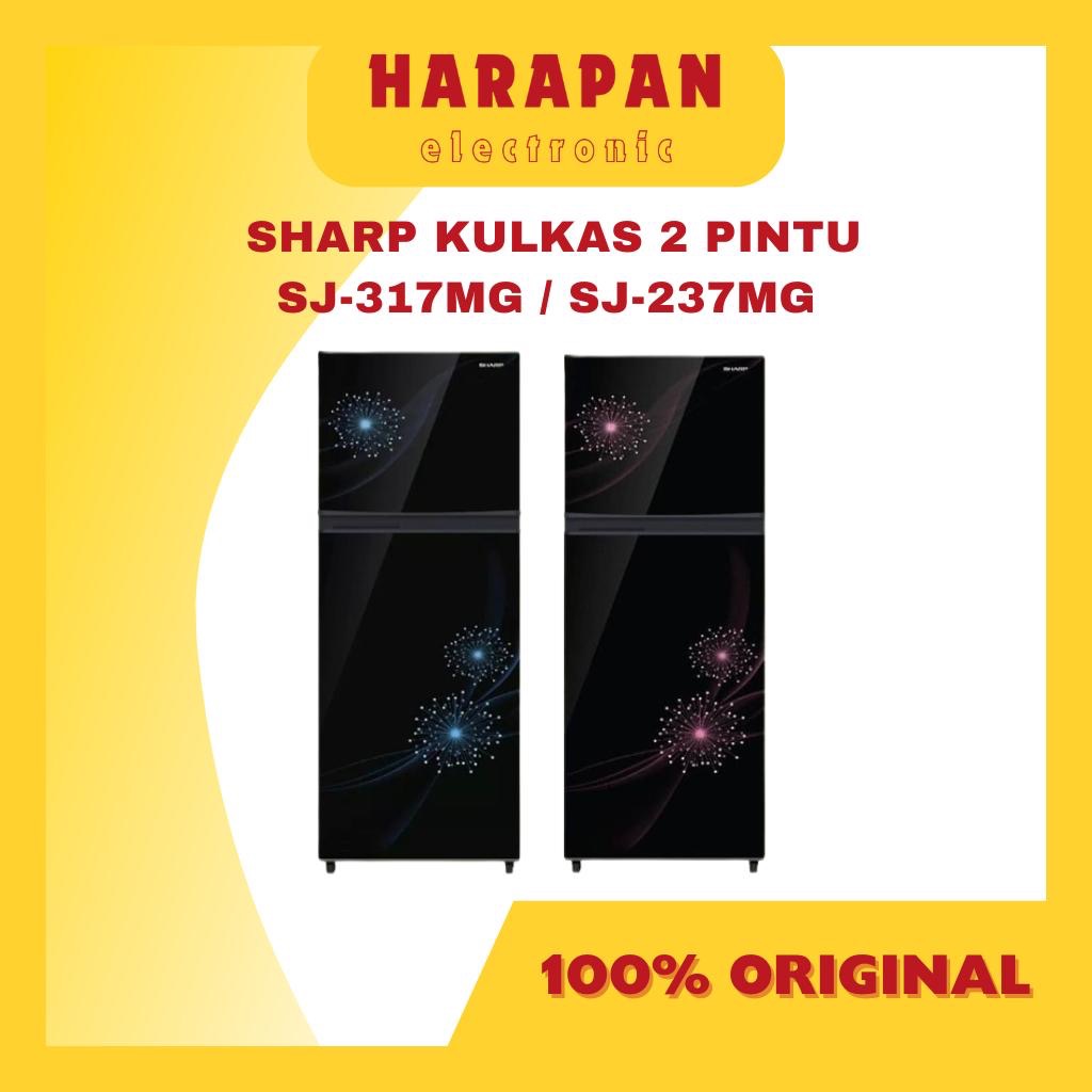 Jual SHARP KULKAS 2 PINTU SJ 317MG 237MG / 317 237 MG / 256 205 LITER 256L 205L / NO FROST ...