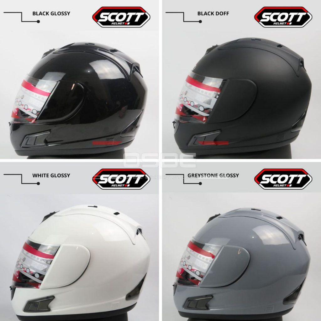 Jual HELM SCOTT FULL FACE 313 SCOTT FULL FACE SNI | Shopee Indonesia