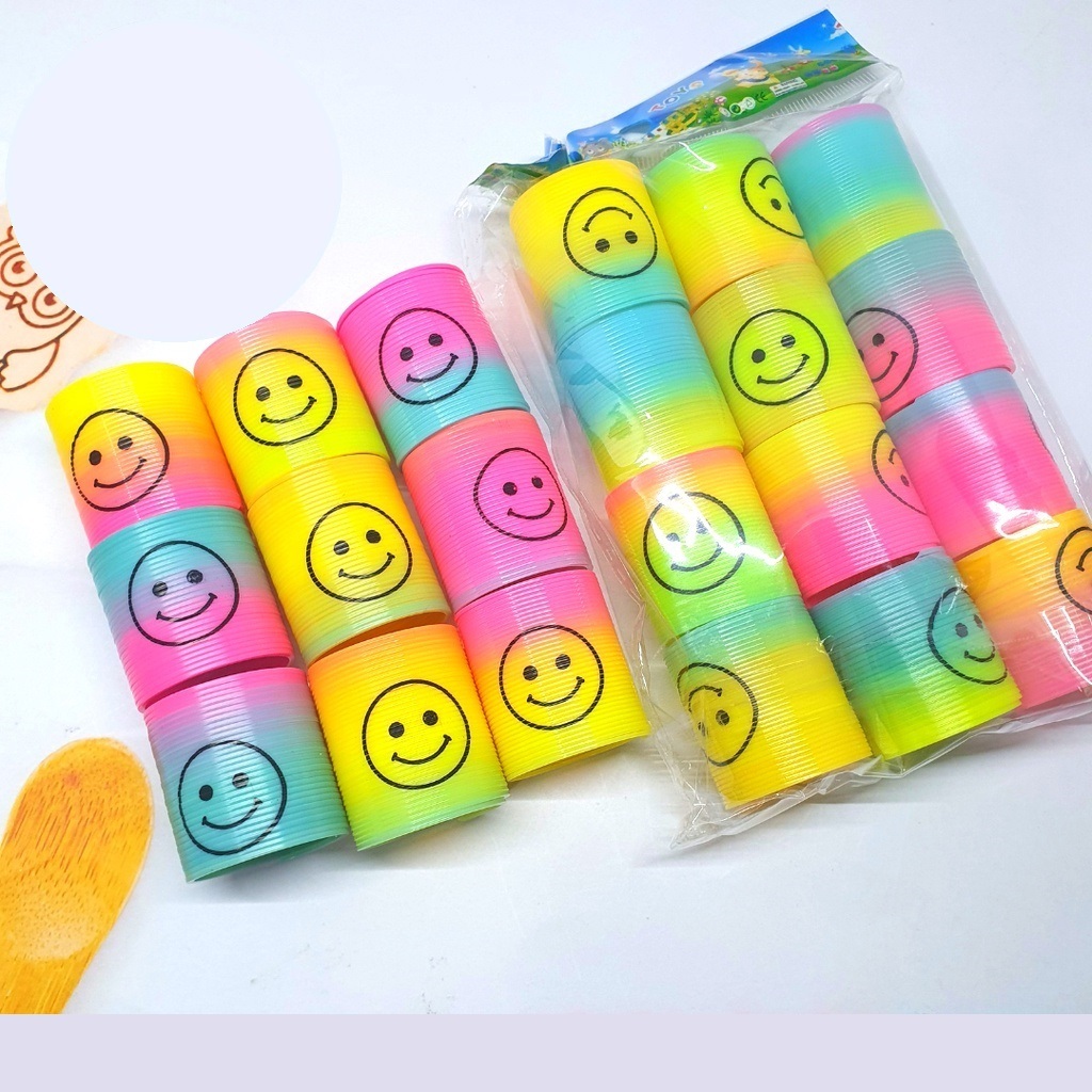 Jual MAINAN PER SMILE SLINKY SPIRAL RAINBOW PEGAS PELANGI ISI 12PCS ...