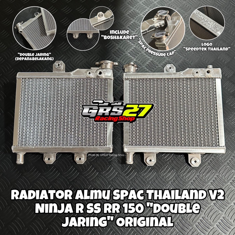 Jual RADIATOR ALMU SPAC THAILAND V2 NINJA R SS RR NEW OLD ZX CBU 150 ...
