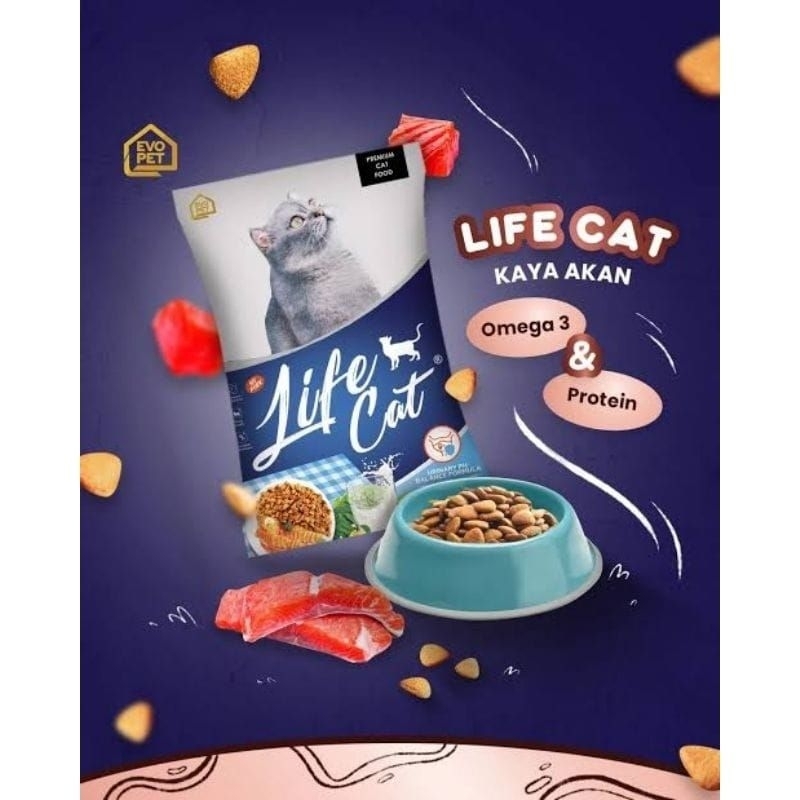 Jual LIFE CAT ADULT 1 KG DRY FOOD - MAKANAN KUCING DEWASA LIFE CAT ...