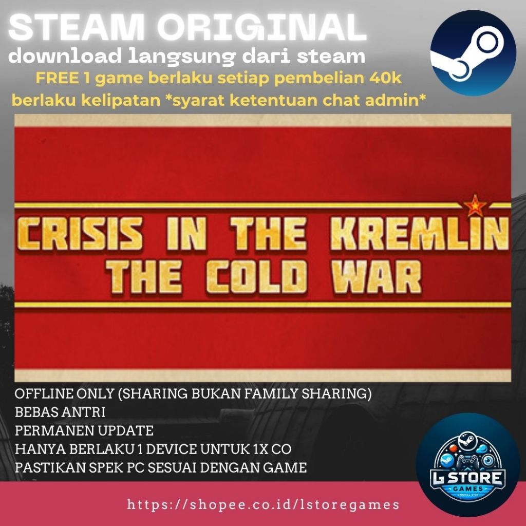 Jual Crisis in the Kremlin: The Cold War Game PC Sharing Original S T E ...