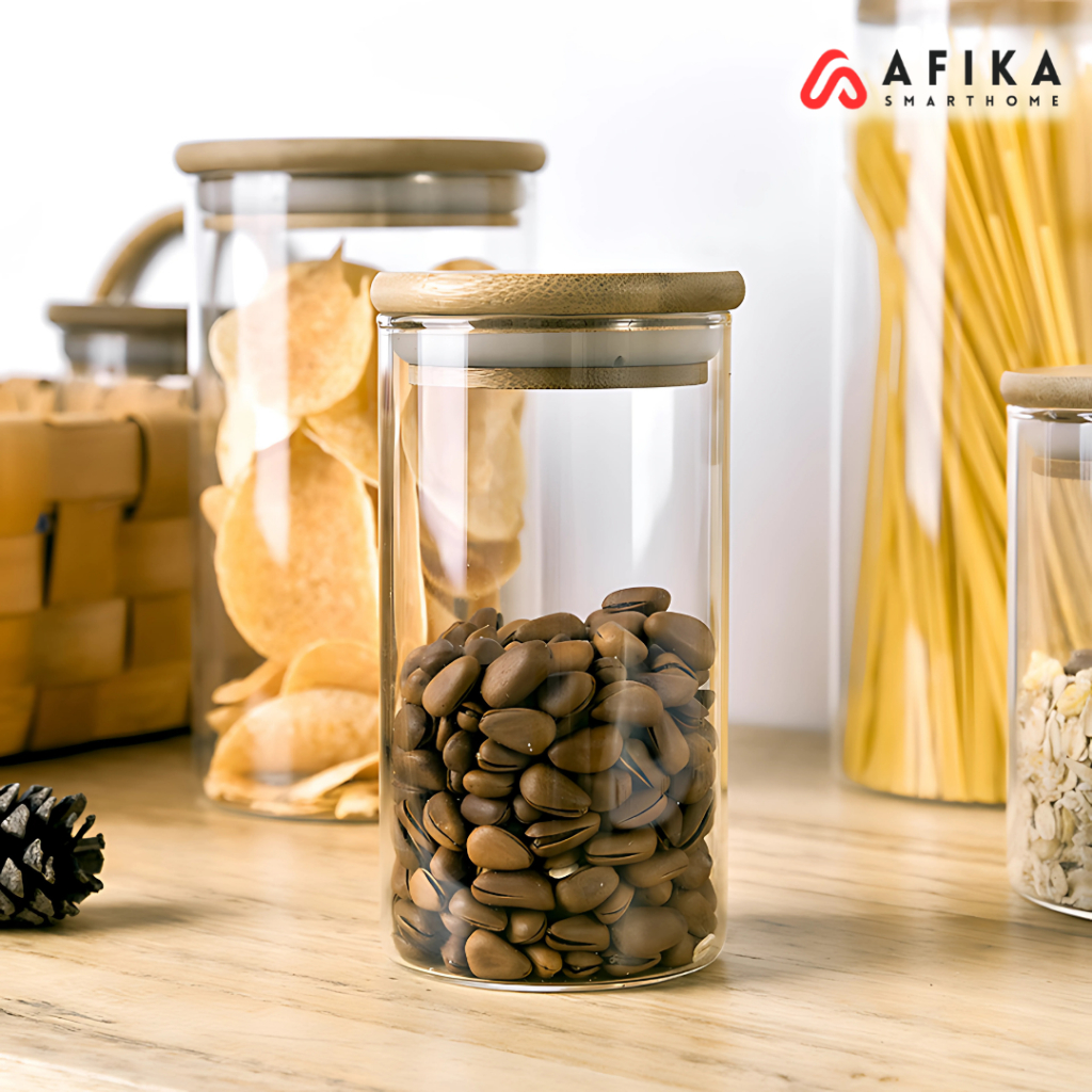 Jual Toples Kaca Penyimpanan Makanan Kedap Udara Storage Jar 500ml ...