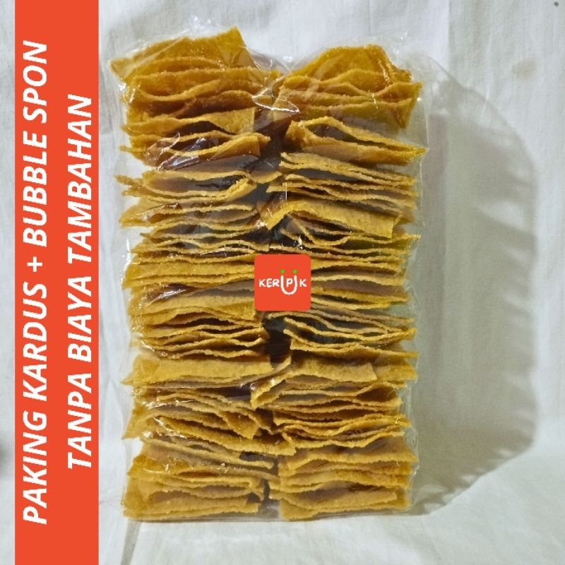 Jual Kerupuk Puli Gendar Mentah 1Kg Bentuk Persegi | Shopee Indonesia