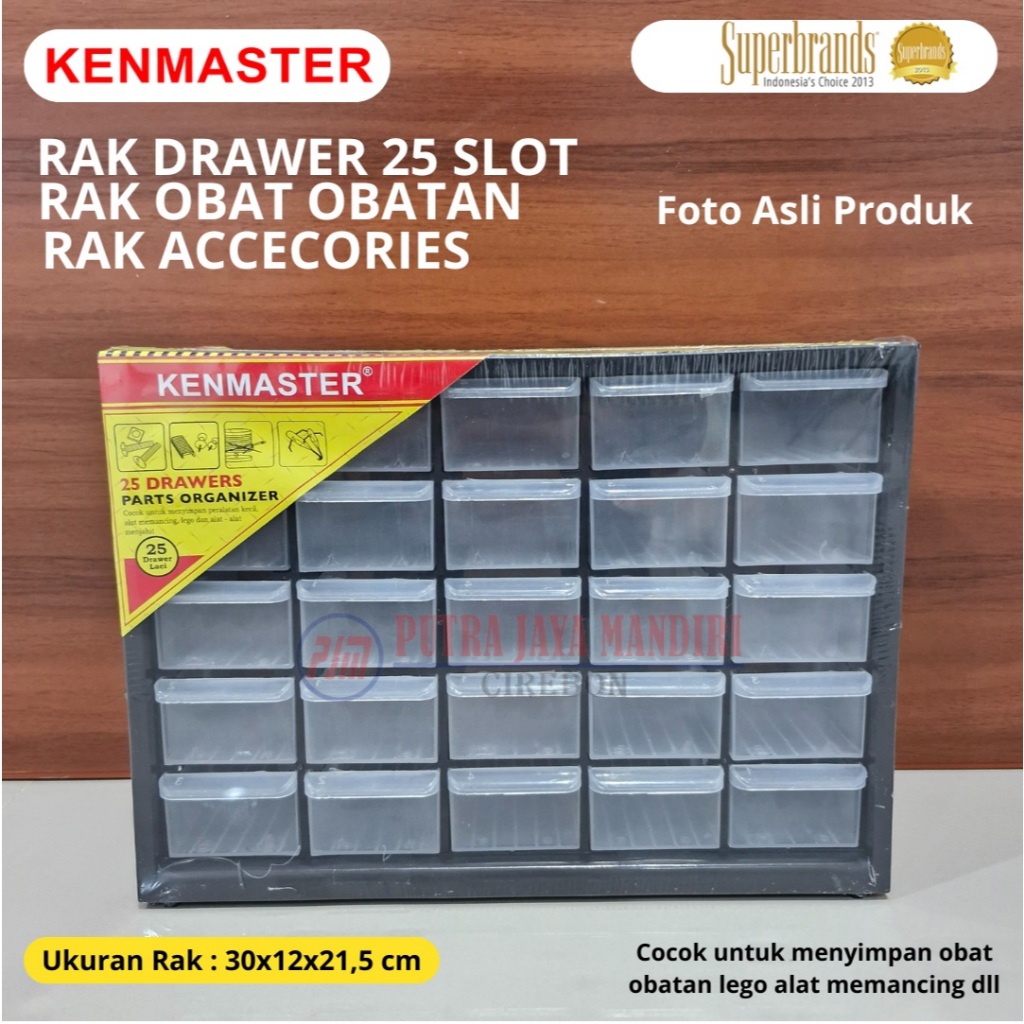 Jual Kenmaster Rak Susun 25 Laci / Rak Obat Obatan / Rak Kompartemen 25 ...
