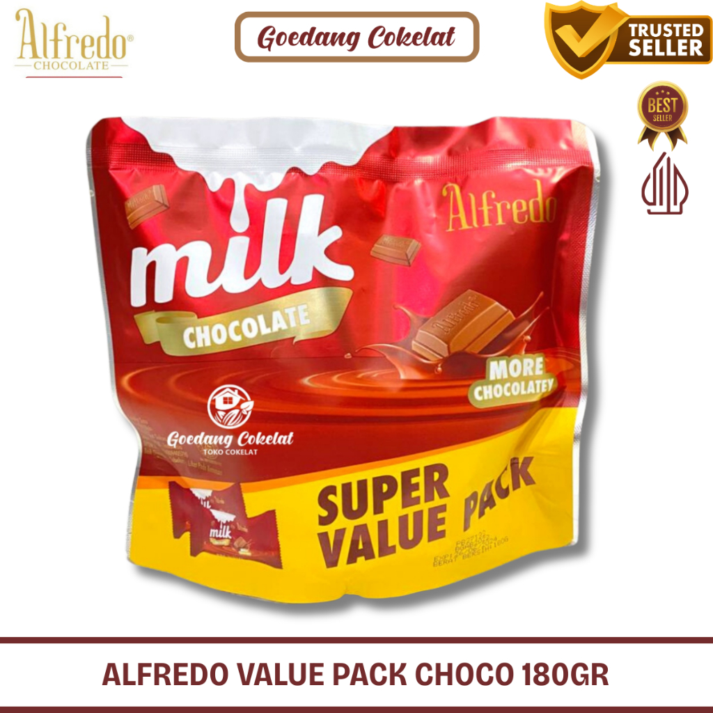 Jual Alfredo Milk More Chocolate Super Value Pack Kemasan Bag 180 gram ...