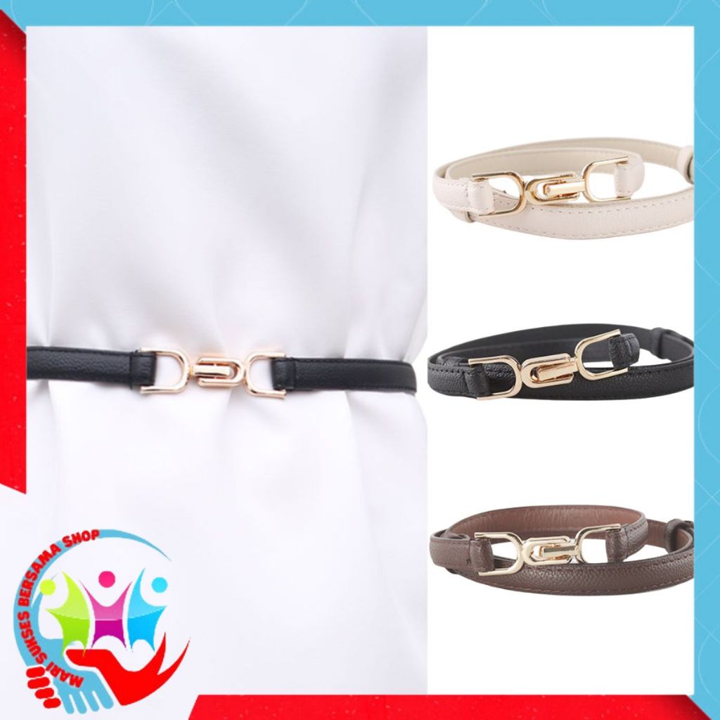 Jual MSBS Ikat Pinggang Wanita Kode 7050 Belt Slim Warna Polos Tali ...