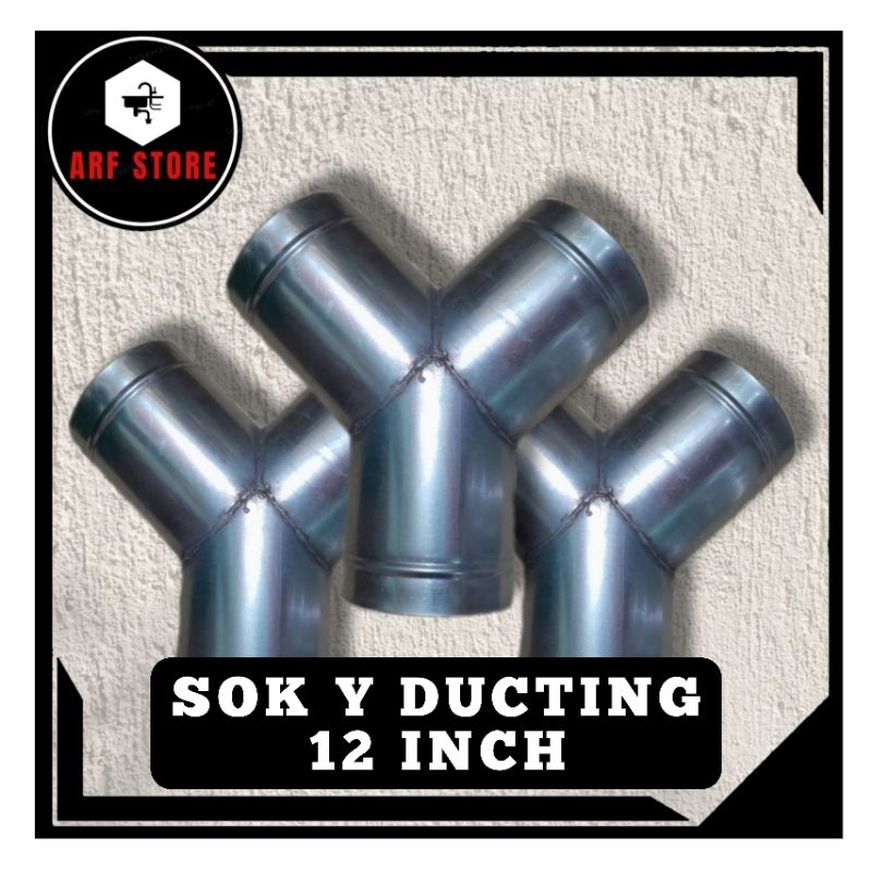 Jual Konektor Y Flexible Ducting Sok Ye 12 Inch Selang Pipa Cerobong ...