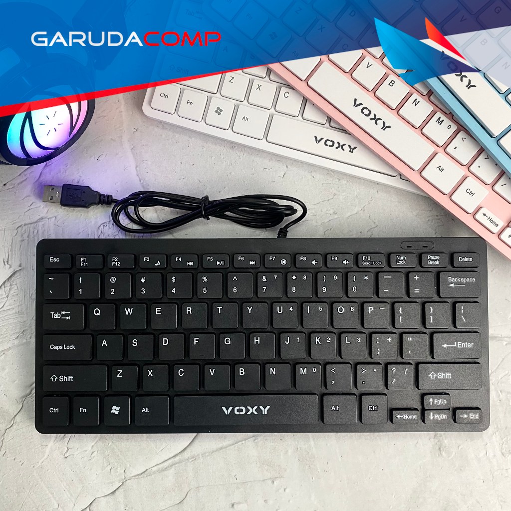 Jual VOXY Keyboard Mini USB Kabel Laptop Mini Keyboard USB Warna Warni ...