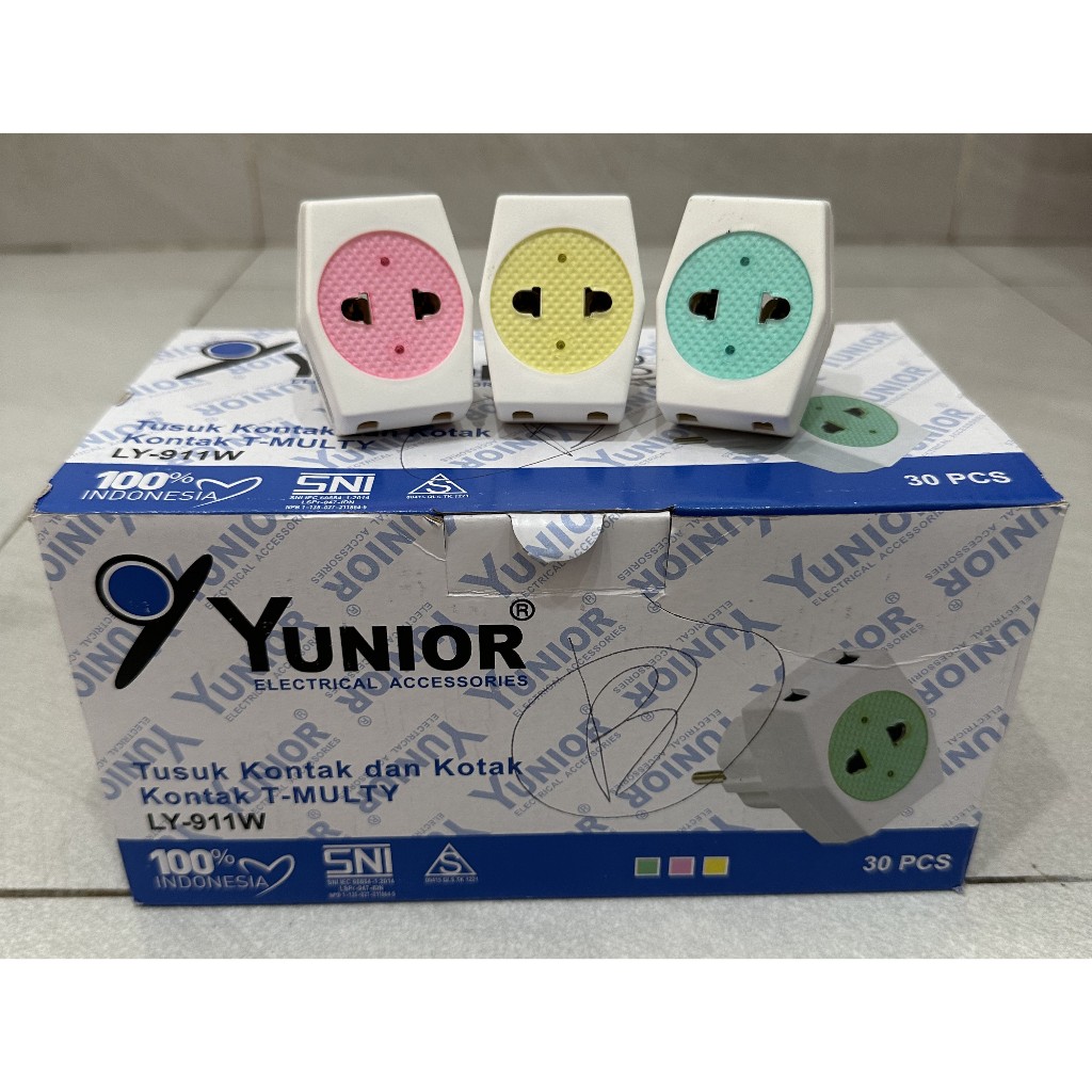 Jual LY-911W Loyal Yunior Steker T Multi / Colokan T Multi Tiga Lubang ...
