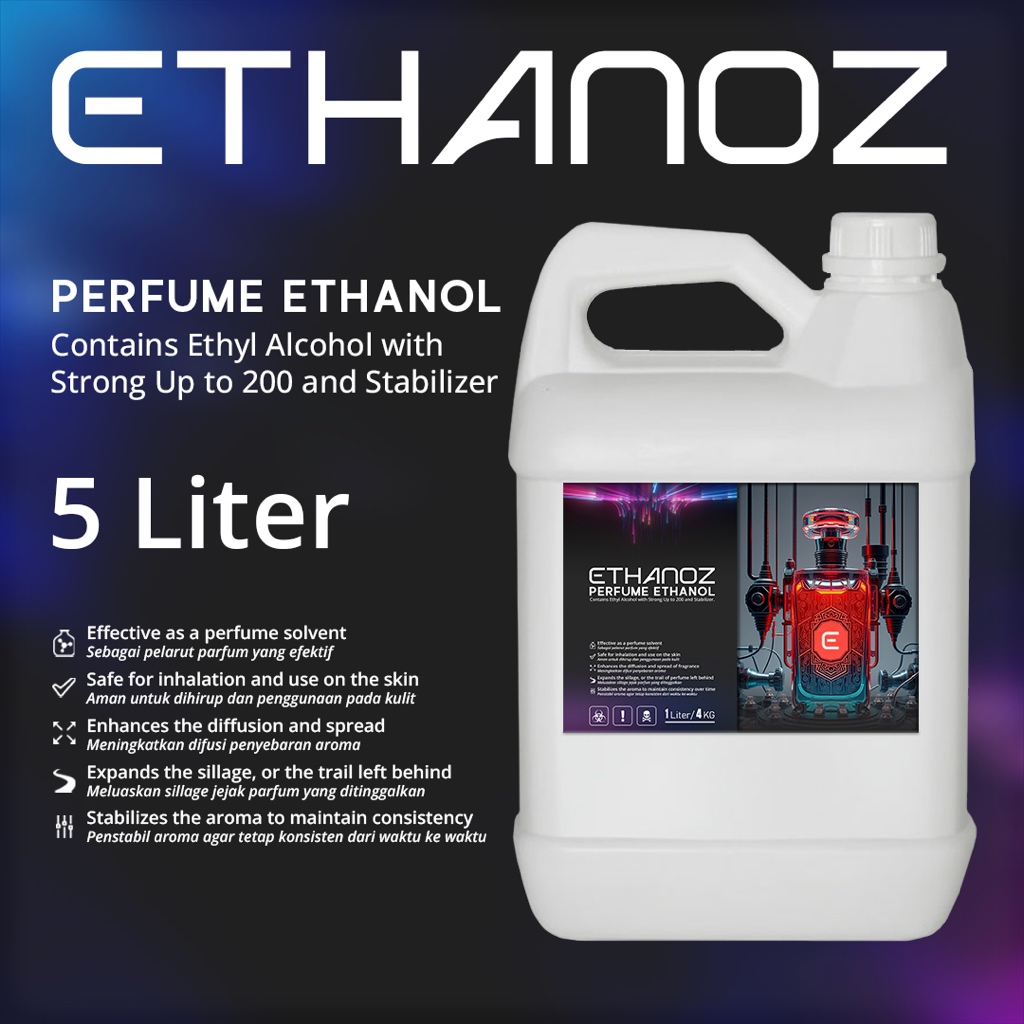 Jual Ethanol Parfum Ethanoz 5 Liter Ethyl Alcohol | Shopee Indonesia