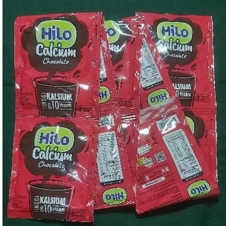 Jual HILO CALCIUM SACHET (1 Renteng Isi 10 Sachet @14 Gram) | Shopee ...