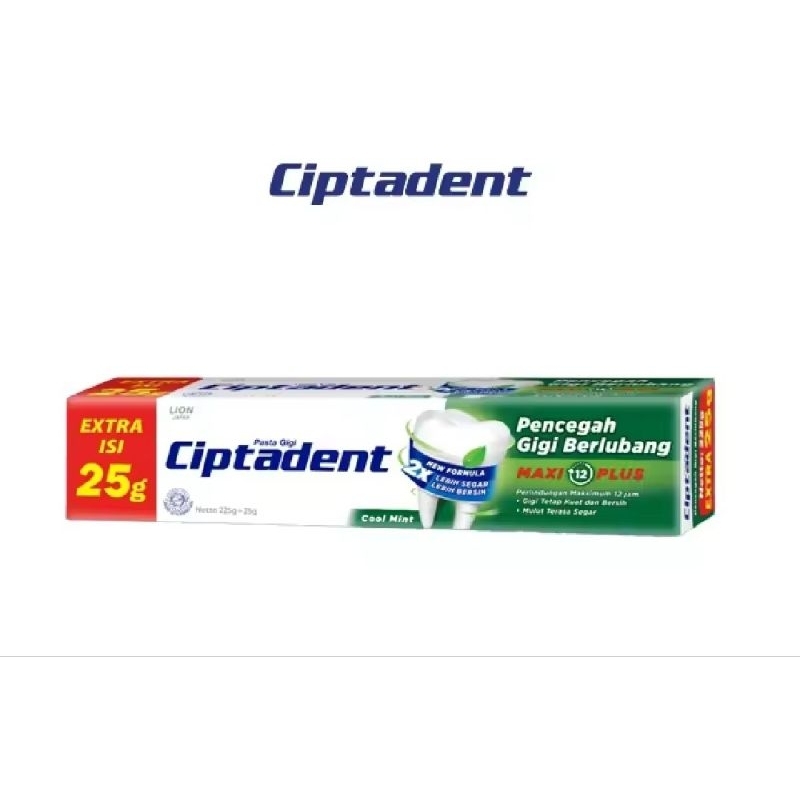Jual ciptaden maxi plus 12 jam uk 225 gram pasta gigi odol murah ...