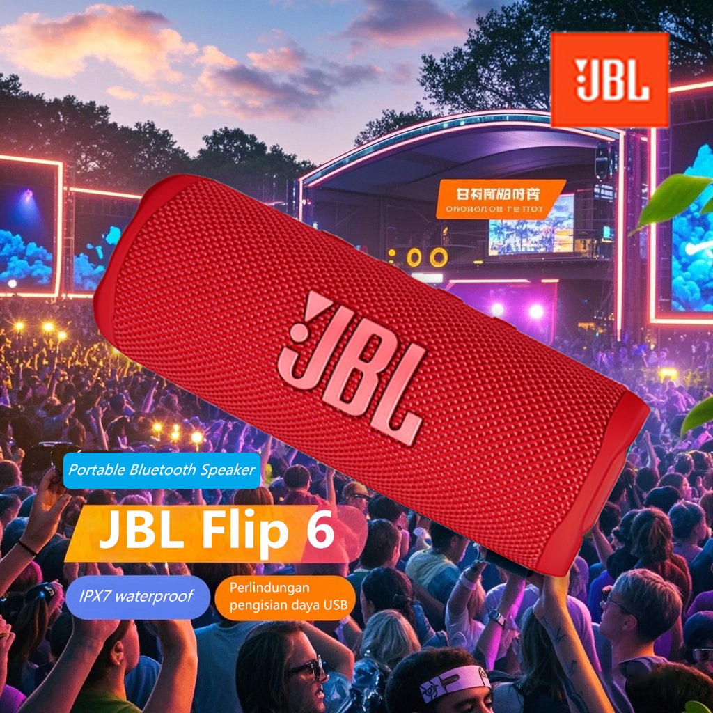 Jual JBL Flip 6 Waterproof Portable Bluetooth Speaker, Powerful Sound ...