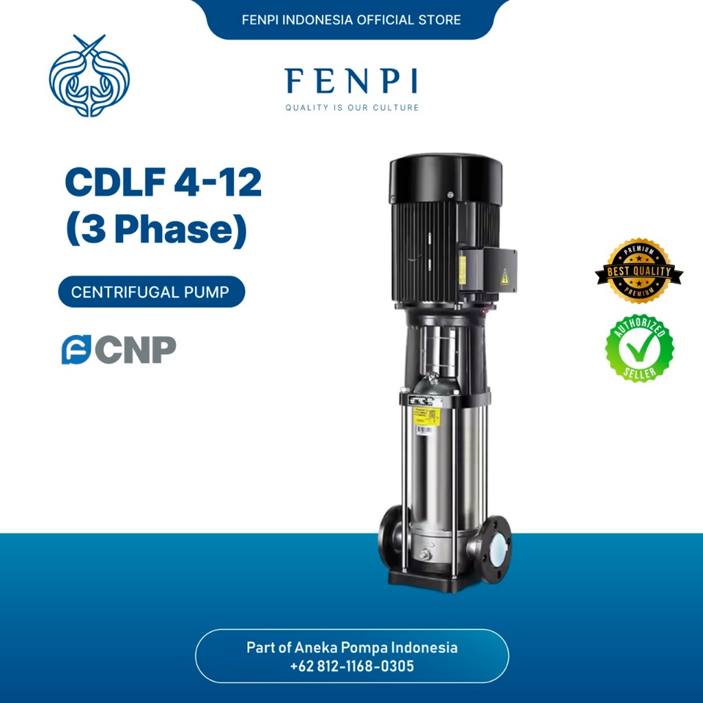 Jual CNP CDLF 4-12 3 Phase 380V - Centrifugal Pump | Shopee Indonesia