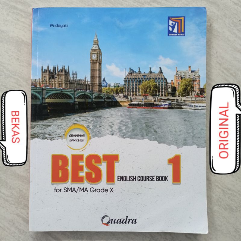 Jual Buku Best English Course Book Bahasa Inggris Kelas 10 X 1 I SMA MA Penerbit Quadra ...