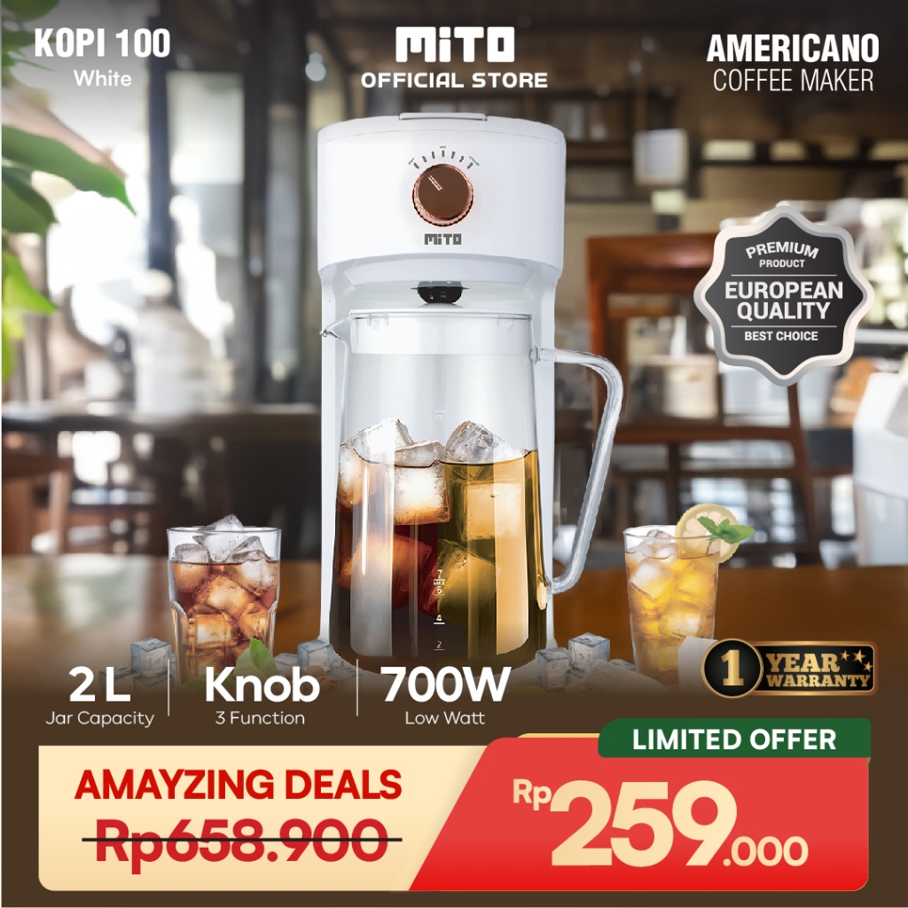 Jual MITO Drip Ice Coffee & Tea Maker / Mesin Kopi Teh 2L - KOPI200 | Shopee Indonesia