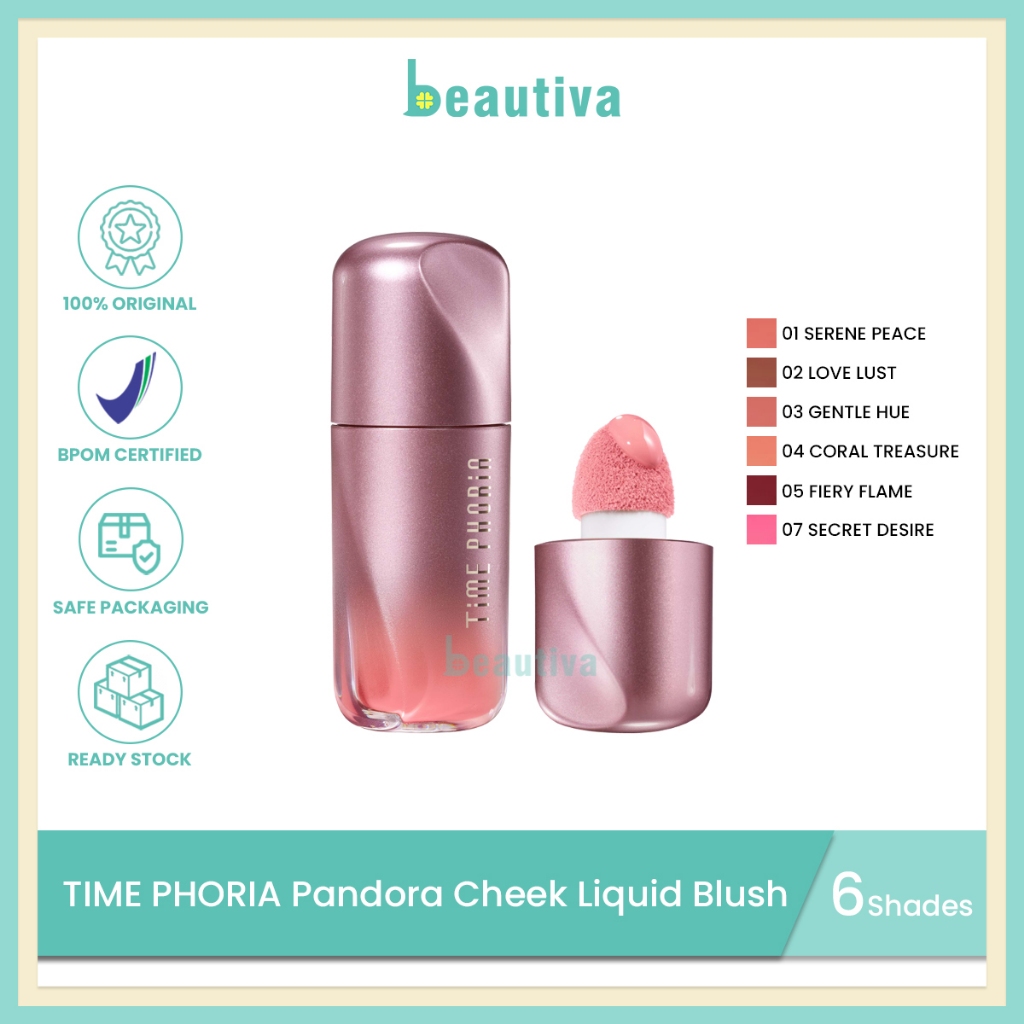 Jual TIME PHORIA Pandora Cheek Liquid Blush | Shopee Indonesia