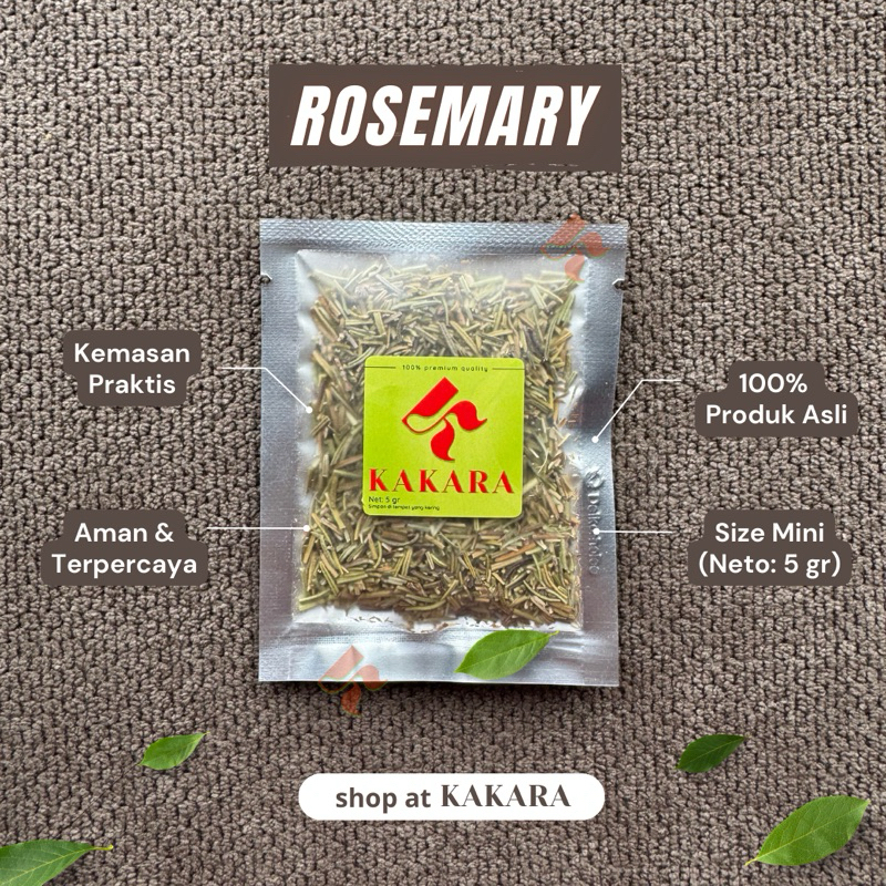Jual KAKARA - Rosemary Kering / Dried Rosemary 5 gram hasil bumbu dapur ...