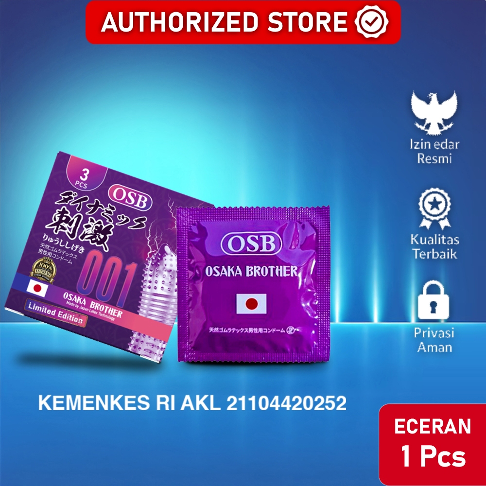 Jual Kondom Gerigi Pipa Extreme 001 Osb Osaka Brother - Eceran 1 Pcs | Shopee Indonesia
