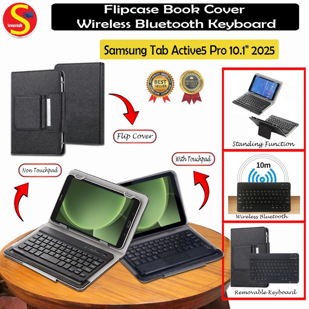 Jual SAMSUNG Galaxy Tab Active5 Pro 10.1" 2025 Flip Leather Softcase ...