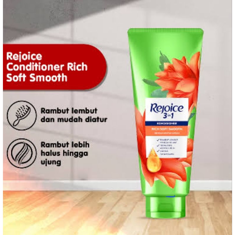 Jual REJOICE 3 IN 1 KONDISIONER Rich Soft Smooth 150ML | Shopee Indonesia