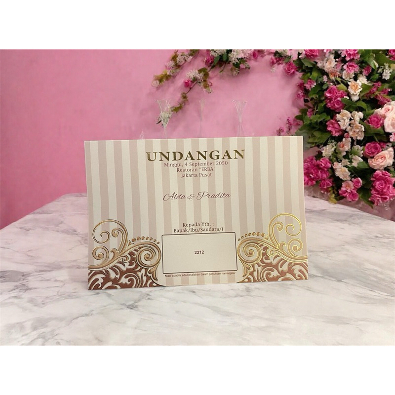 Jual Undangan Blangko kosong (isi 50 pcs) ERBA 2212 Undangan pernikahan ...