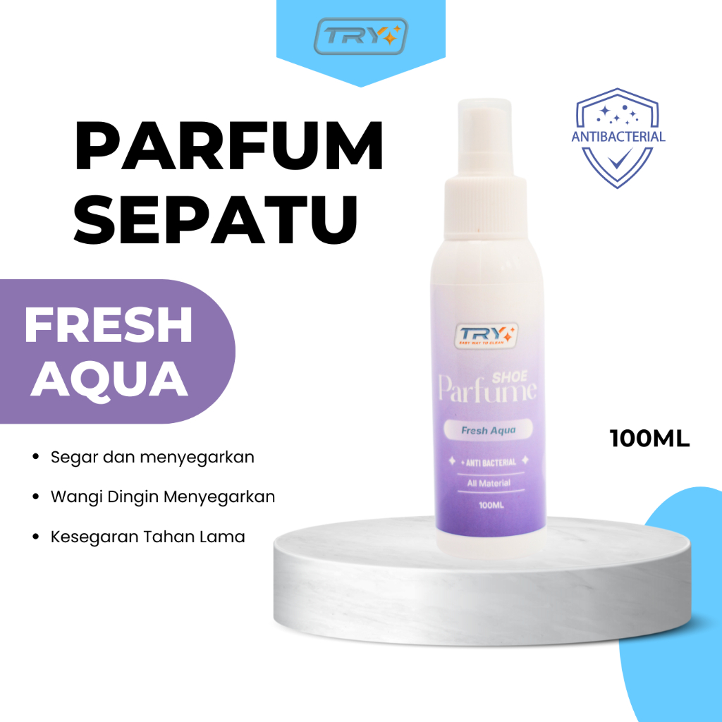 Jual Parfum Sepatu - Try Shoe Refresher Aroma Fresh Aqua 100mL | Shopee ...