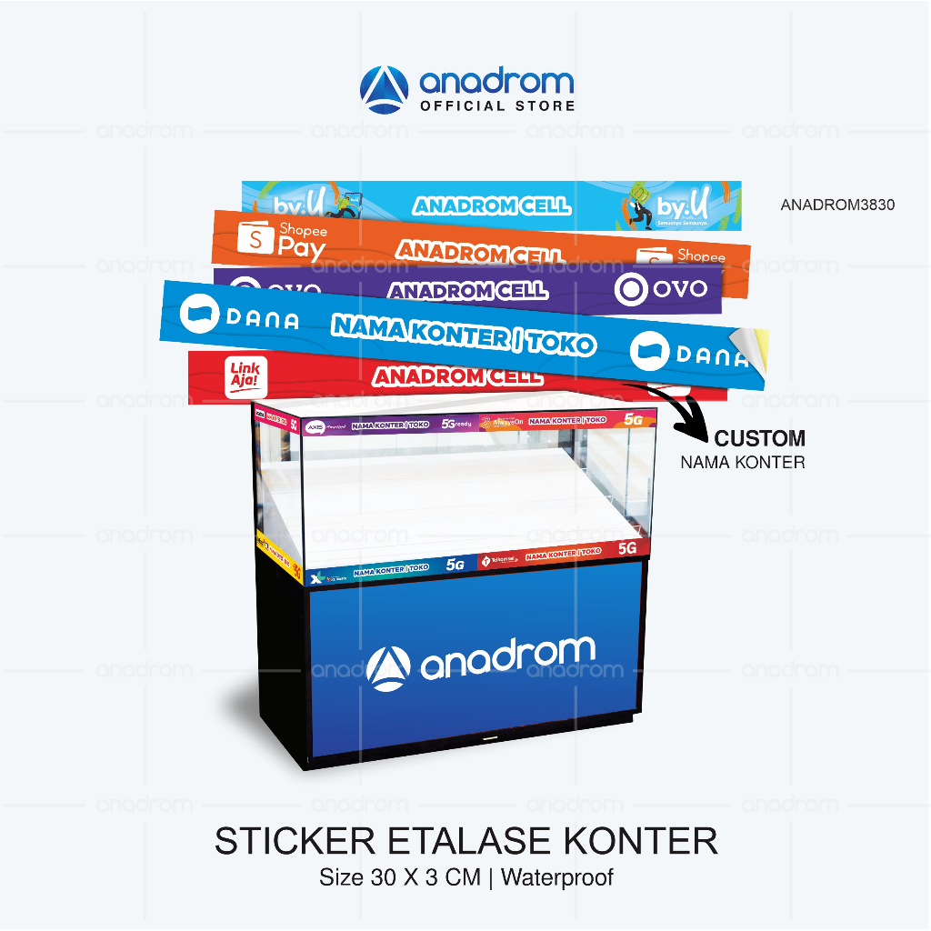 Jual Stiker Etalase Kecil Konter | Stiker Kaca Etalase Atribut Konter ...