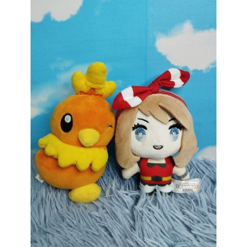 Jual POKEMON CENTER TRAINERS MAY HARUKA & BANPRESTO TORCHIC KEYCHAIN ...