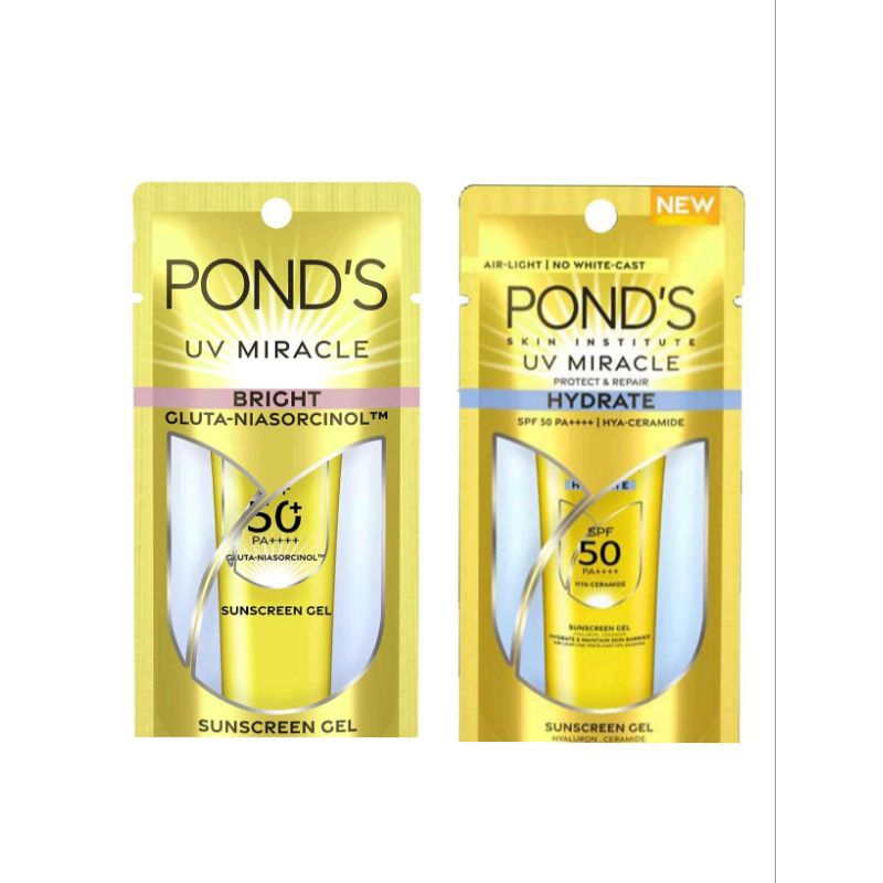 Jual Pond's / Ponds UV Miracle Sunscreen gel SPF 50 PA++++ 15g | Shopee ...