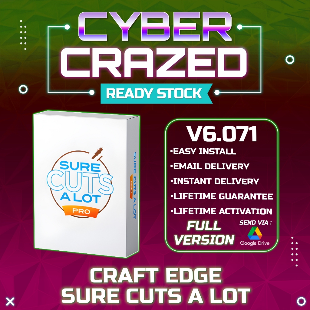 Jual Craft Edge Sure Cuts A Lot Pro 6.071 Full Version (Versi Terbaru ...