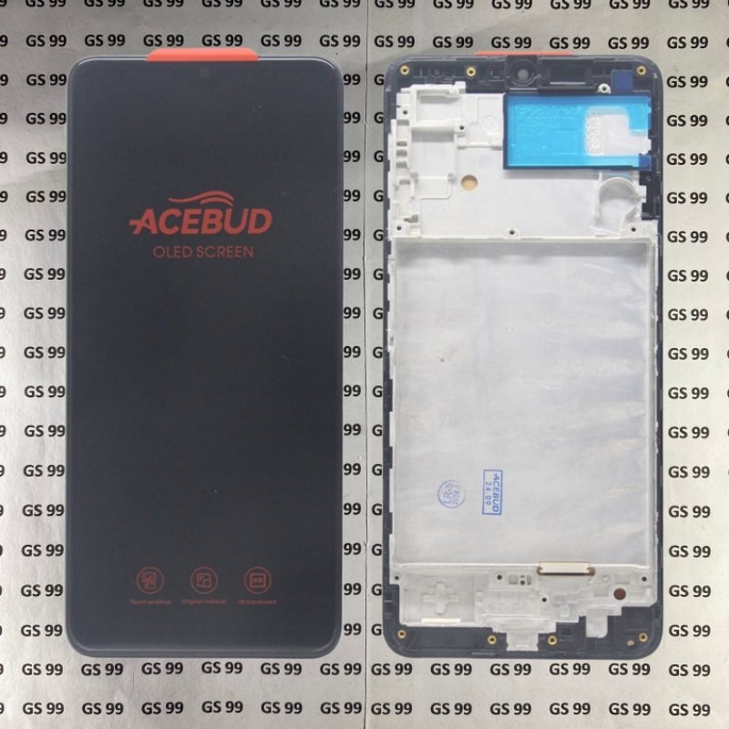 Jual LCD SAMSUNG GALAXY M22 4G (+FRAME BLACK OLED) SAMSUNG M225 / M225F ...