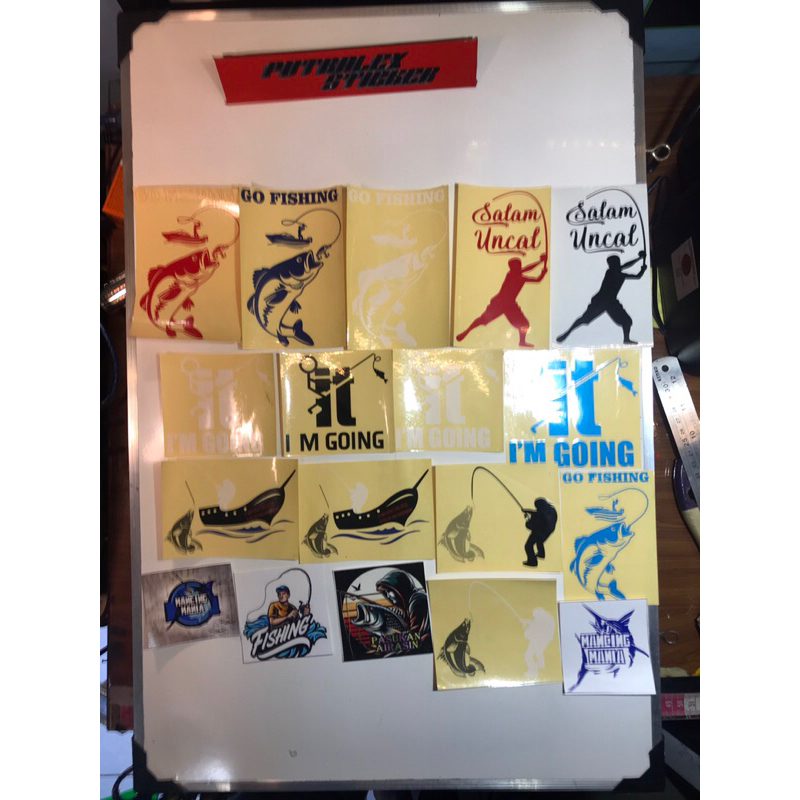 Jual aneka sticker mancing stiker pancing | Shopee Indonesia