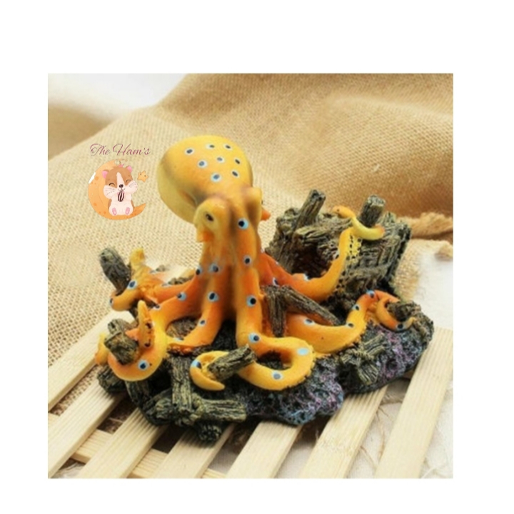 Jual (The Ham's) Giant Octopus Tank Ornamen , Hiasan akuarium Gurita ...