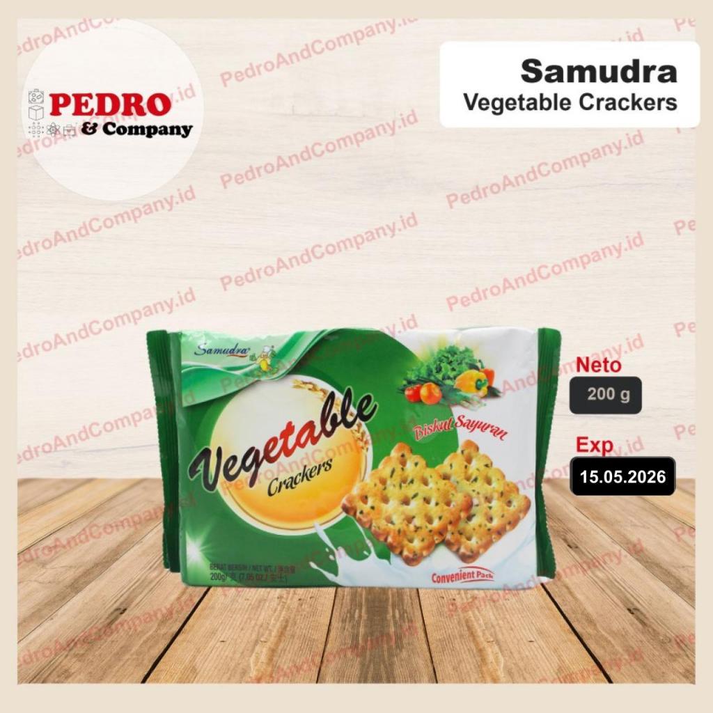 Jual Samudra vegetable crackers 200 gram biskuit sayuran vegetarian ...