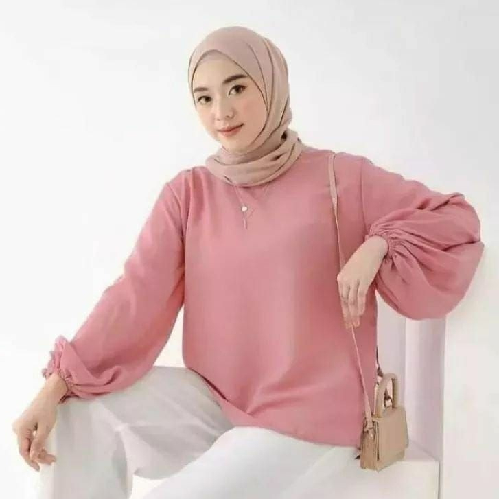 Jual Square Blouse Kekinian Crinkle Airflow | Shopee Indonesia