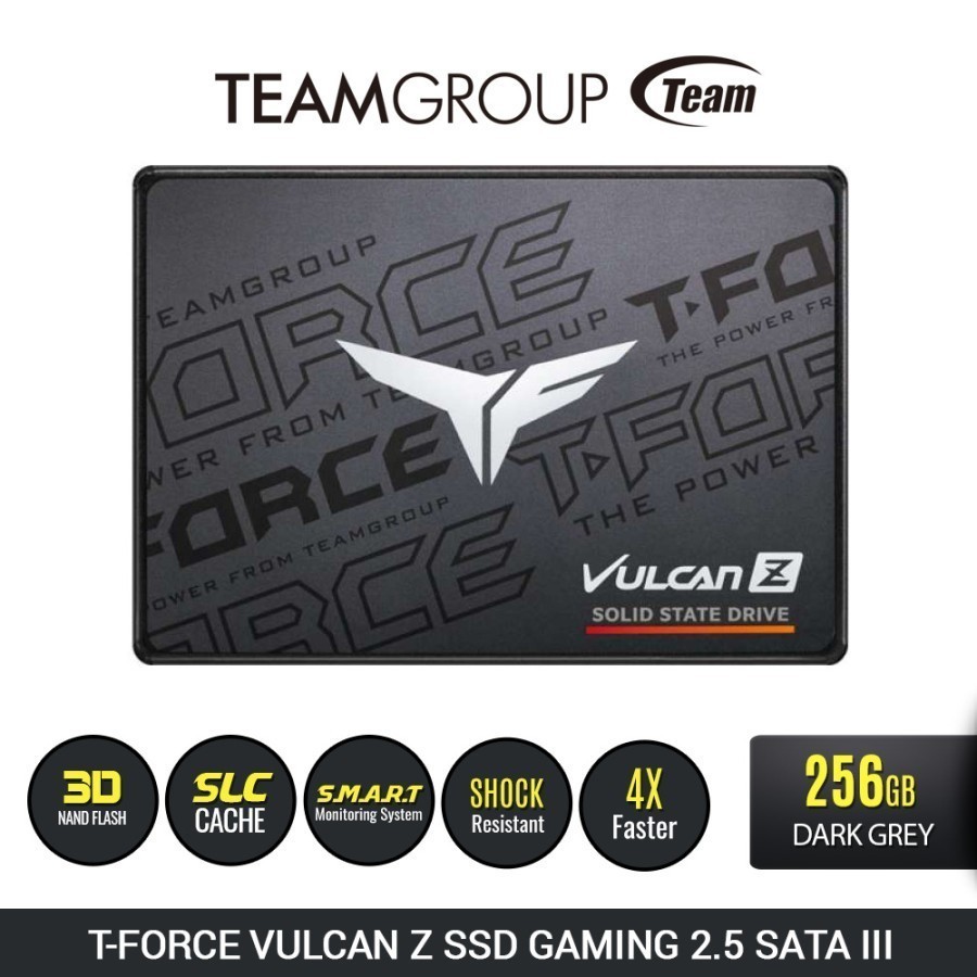 Jual TEAM TFORCE SSD 2.5 SATA3 256GB/ 512GB VULCAN Z | Shopee Indonesia