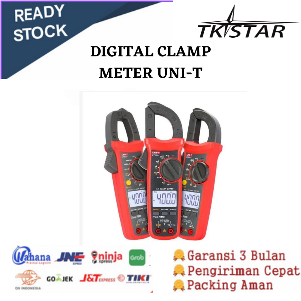 Jual Digital Clamp Meter UT-204+ UT202A+ UT203+ Tang Ampere UNI-T AC DC True RMS | Shopee Indonesia
