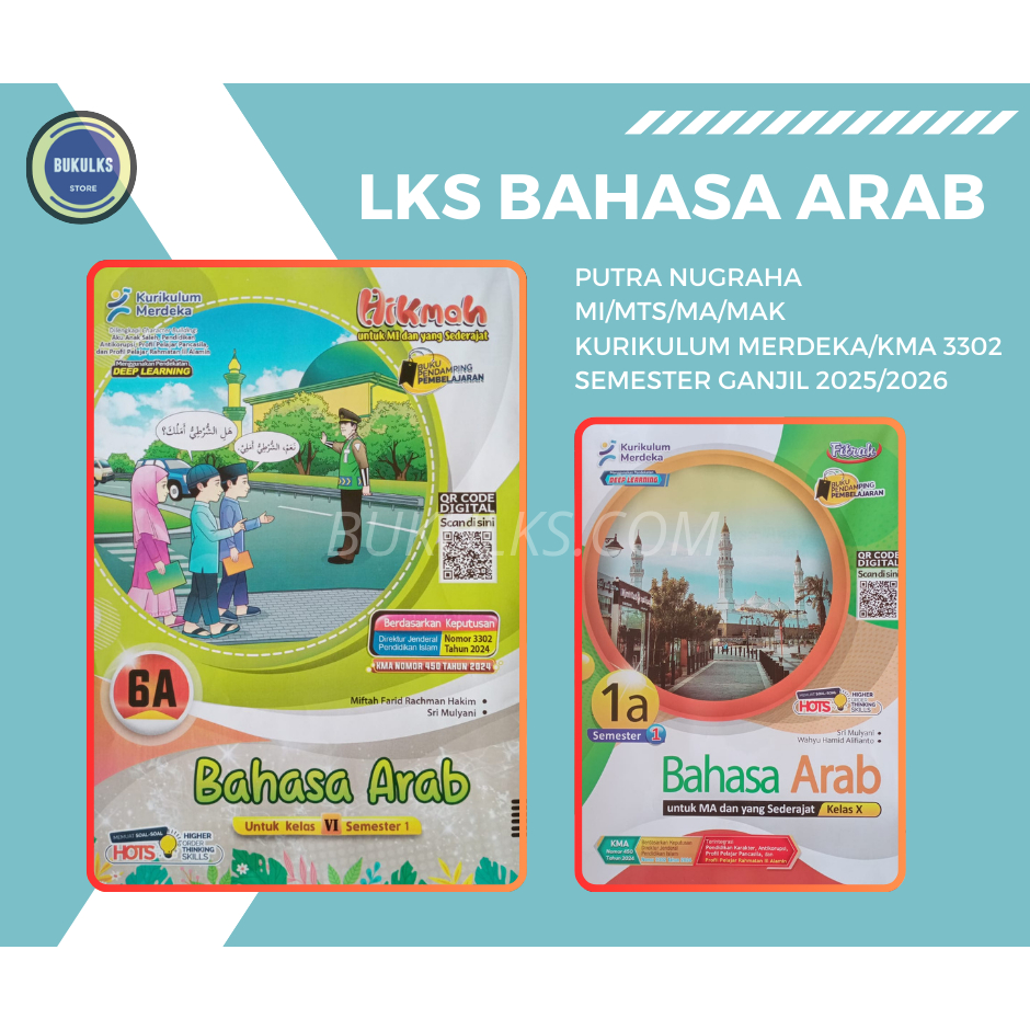 Jual Buku LKS BAHASA ARAB Hikmah Fattah Fitrah Putra Nugraha MI MTS MA MAK Kelas 1 2 3 4 5 6 7 8 ...