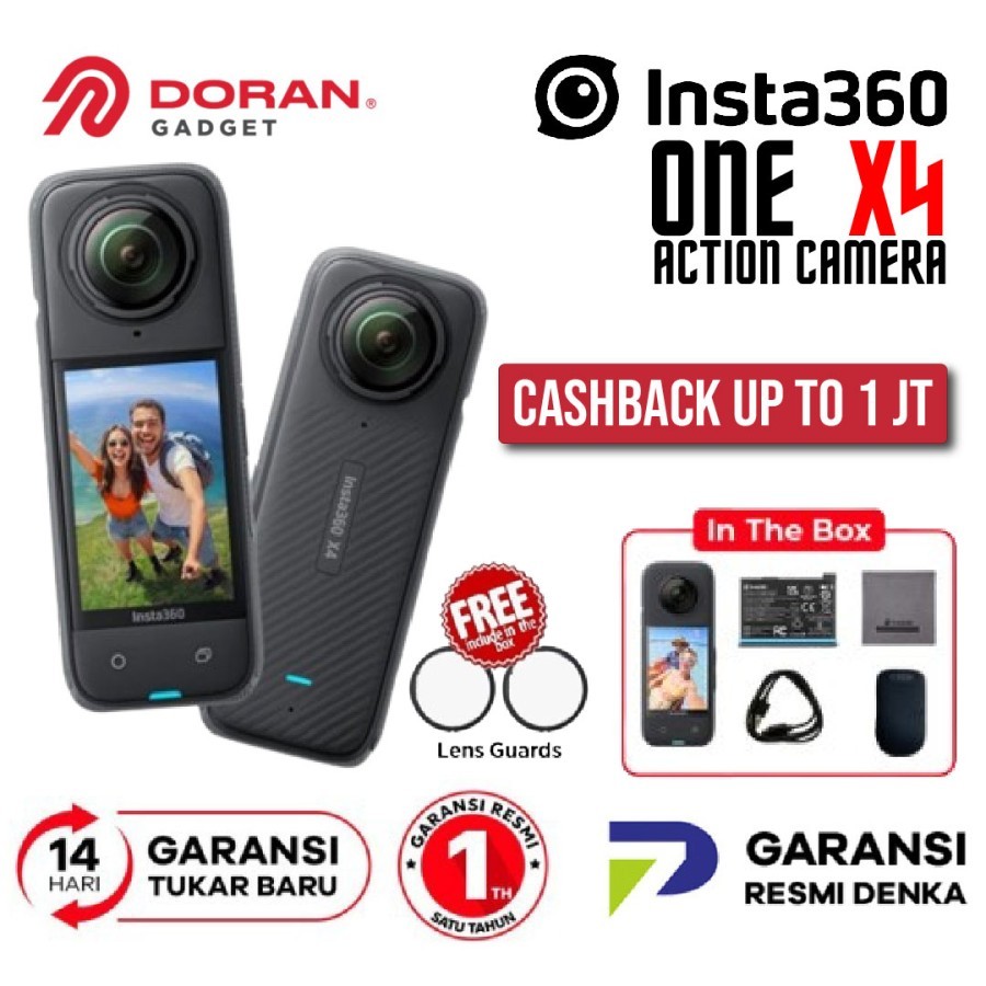Jual Insta360 X4 Ultimate 8K 360 Action Cam Insta 360 ONE X4 Action Camera | Shopee Indonesia