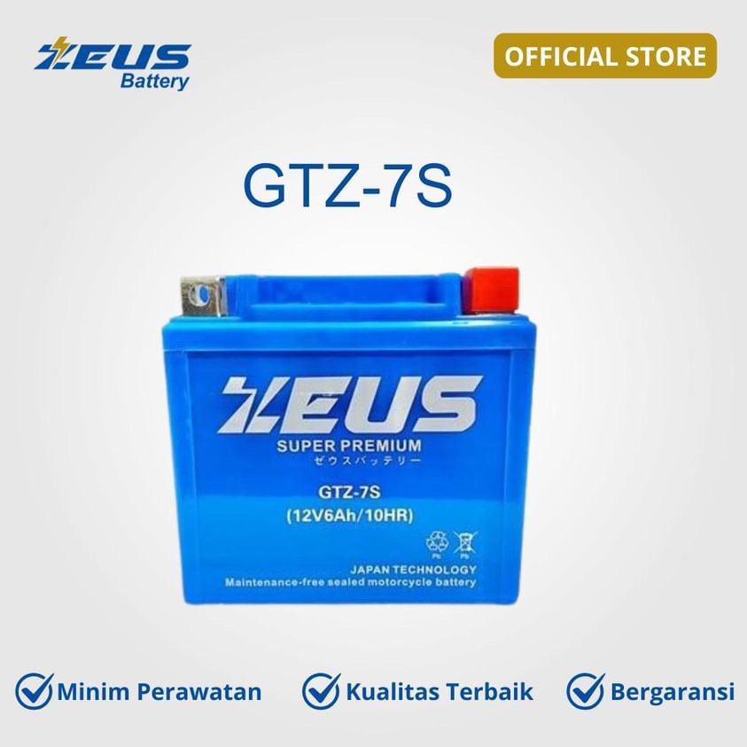 Jual Aki Motor HONDA XEON RC ZEUS GTZ7S Accu Kering 6 Amper Super Power ...