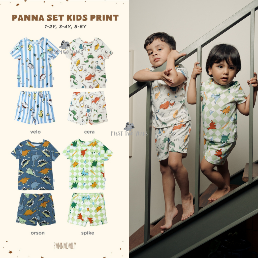Jual Bohopanna Pannadaily - Panna Set Kids Boy Unisex Print / Setelan ...