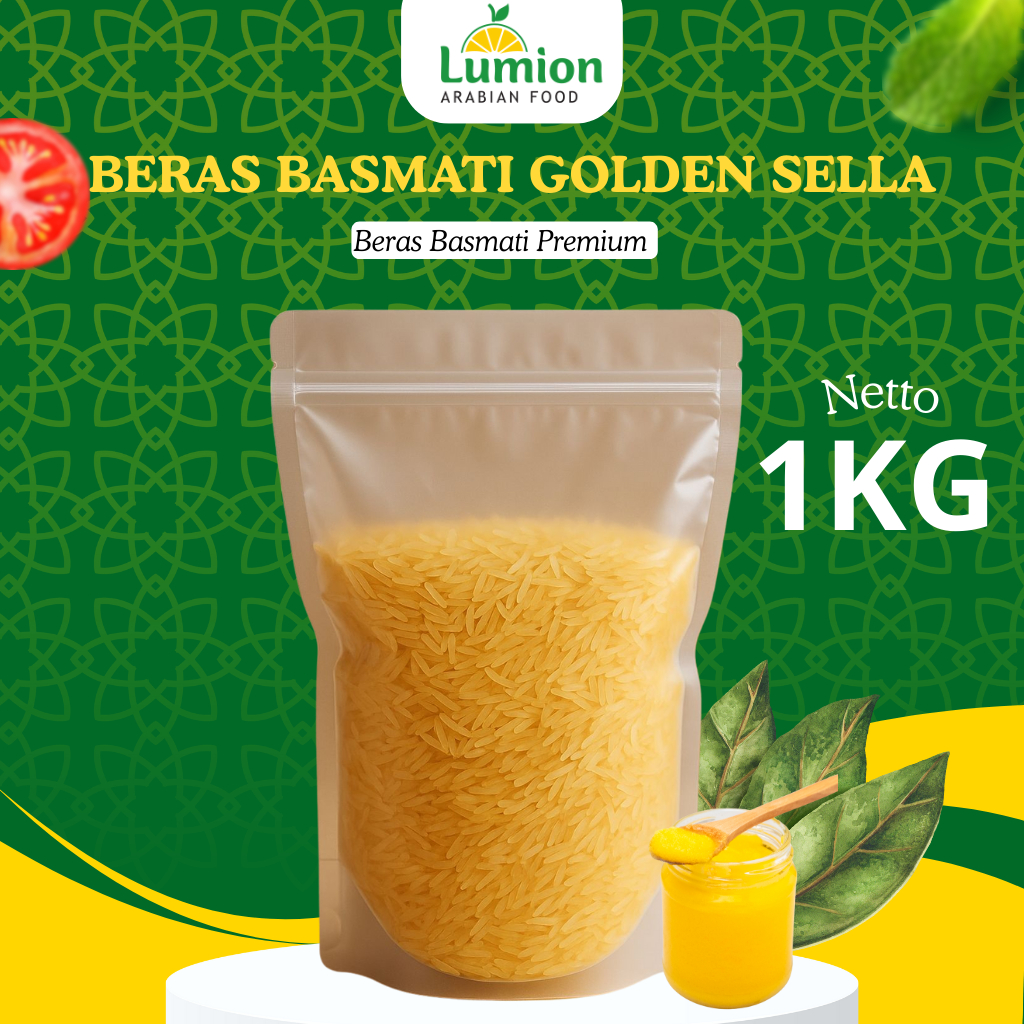 Jual Golden sella Beras Basmati 1kg Repack premium untuk kebuli, briyani,mandhi,kabsah India ...