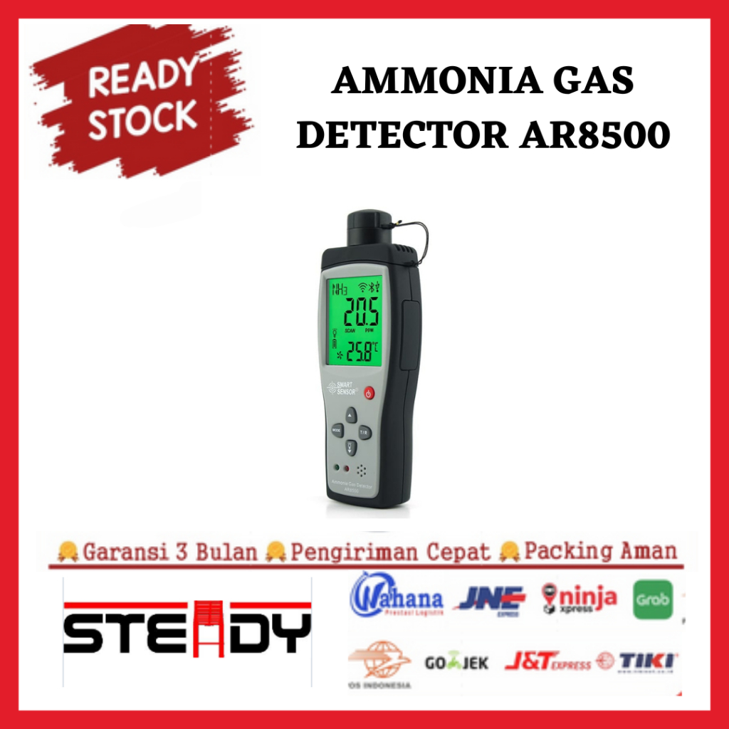 Jual Ammonia Gas Detector NH3 Amonia Tester AR 8500 Smart Sensor AR8500 ...