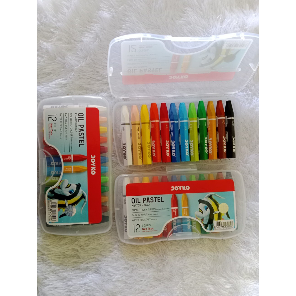 Jual KRAYON JOYKO OIL PASTEL 12 WARNA 0P-12S | Shopee Indonesia