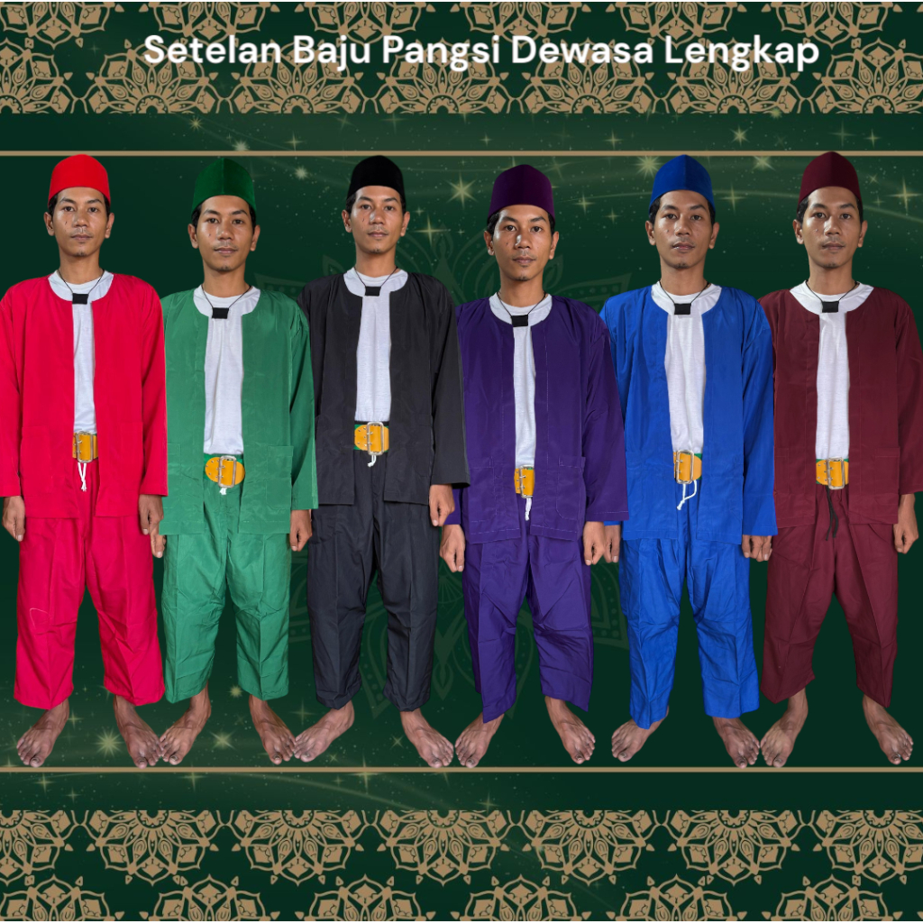 Jual Baju Pangsi Dewasa( Setelan Peci Sabuk )Baju Pangsi Dewasa Baju ...