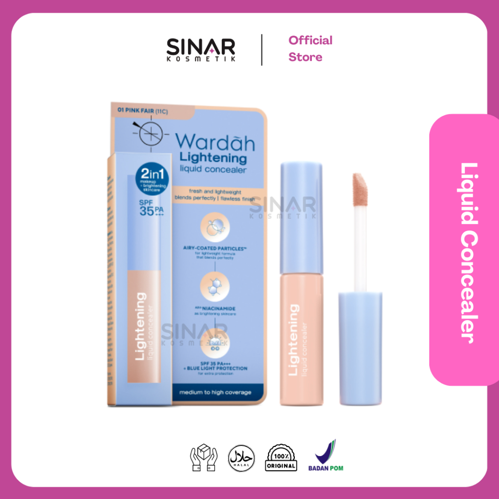 Jual Wardah Lightening Liquid Concealer 6gr (NEW FORMULA) - Medium to ...