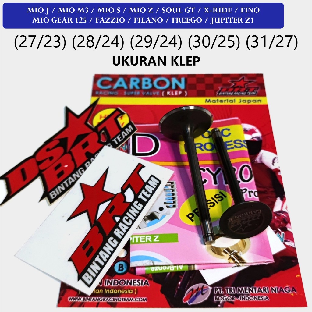 Jual PAYUNG KLEP SET IN EX RACING BRT Yamaha MIO J MIO M3 Z S FINO XRIDE SOUL GT FAZZIO FILANO ...